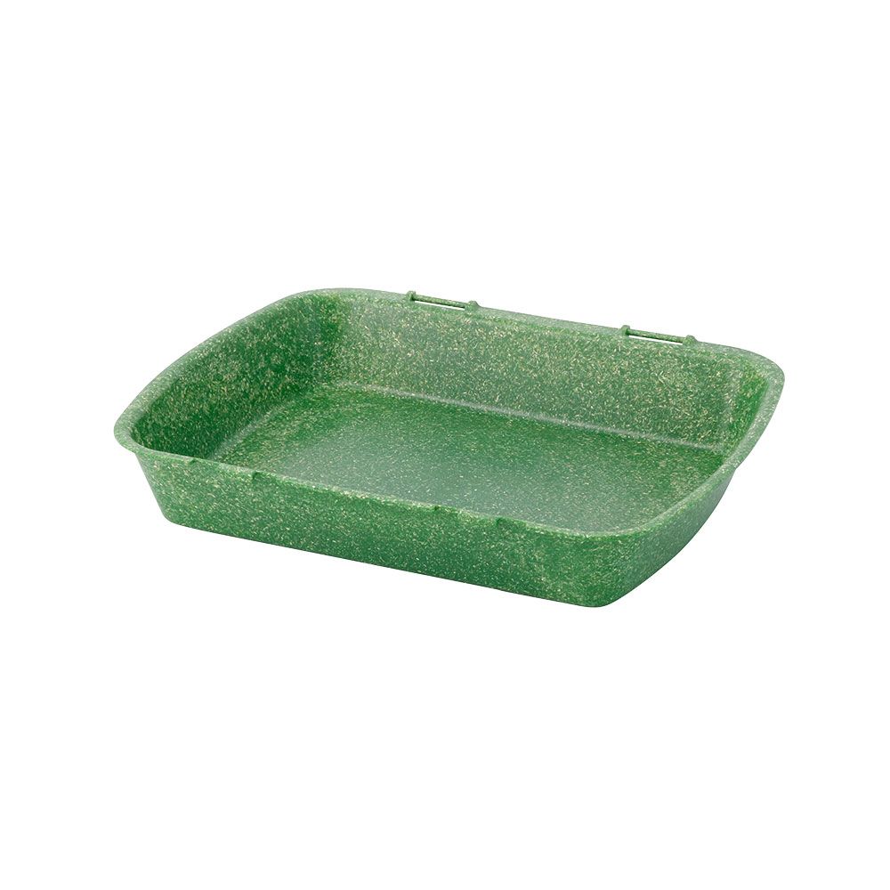 Reusable meal box | undivided, green | 15 units